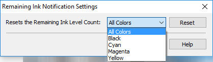 How to Reset the Remaining Ink Level Counter From a Windows PC - G7020