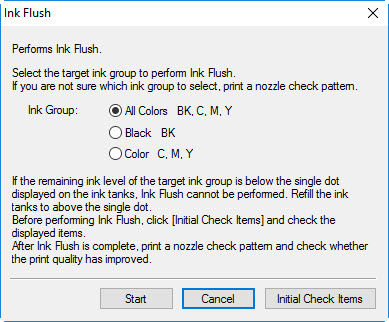 Cleaning the Print Head from a Windows PC - G7020