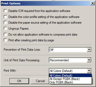 How Do I Print With Only the Black or Color Inks? - TR8620
