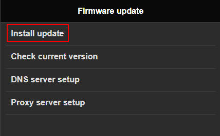 Firmware Update Procedure (Remote UI Method) - MX490 / MX492
