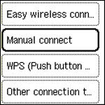 Connect the Printer to a Wireless Network (Manual Connect) - G4270