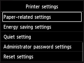 Paper-Related Settings on the Printer - PRO-200