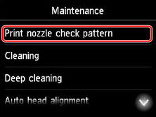 Print the Nozzle Check Pattern - MB2720