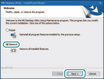 Install / Uninstall the Printer Driver and Software - MK3000