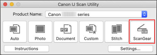 Calibrate the Scanner from a Mac - MG7720