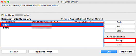 Set Up Scan Folders From Quick Toolbox for Mac - MAXIFY