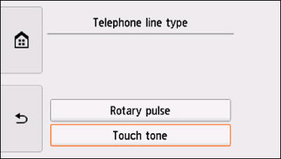 Setting the Telephone Line Type - TR8620
