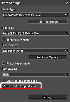 Professional Print & Layout - Contrast Reproduction (Windows)