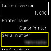 Serial Number Location - TS5320