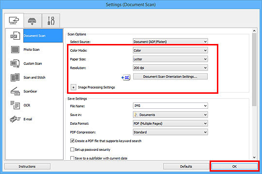 IJ Scan Utility (Windows) - Scanning Multiple Documents at One Time ...