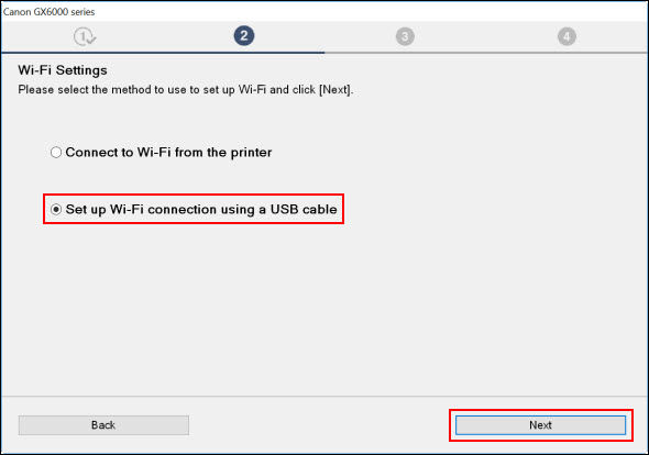 MAXIFY GX6020 Wireless Setup Using a USB Cable - Windows