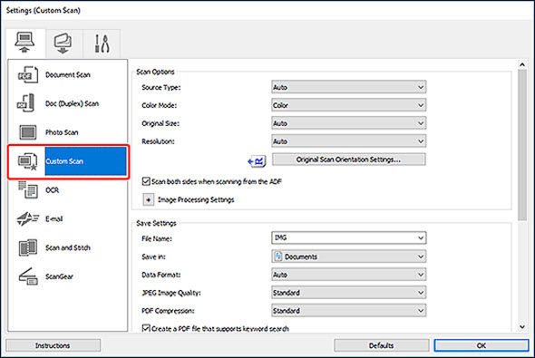 IJ Scan Utility (Windows) - Scanning Multiple Originals at One Time ...