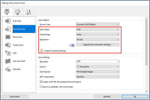 IJ Scan Utility (Windows) - Scanning Multiple Documents at One Time from the ADF (Auto Document ...