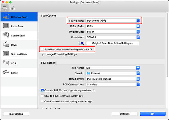 Scanning Multiple Documents at One Time from the ADF (Auto Document ...
