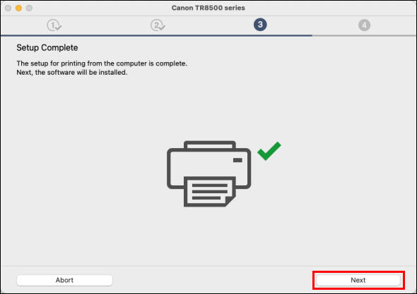 PIXMA TR8520 Wired Network Setup - Mac