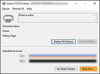 Check the Ink Status from a Windows PC - TR4720