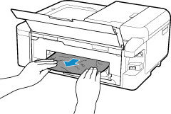 Removing Jammed Paper from the Rear Side - TS9520 / TS9521C