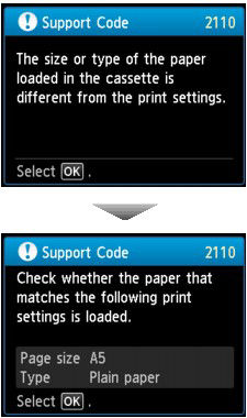 Support Code 2110 Appears - MB2120