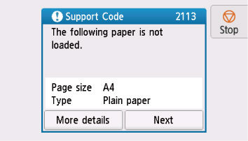 Support Code 2113 Appears - TS9520 / TS9521C