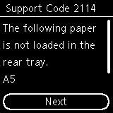 Support Code 2114 Appears - TR7020