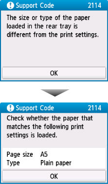 Support Code 2114 Appears - TS6020