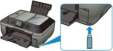 Inserting / Removing the USB Flash Drive (MX870)