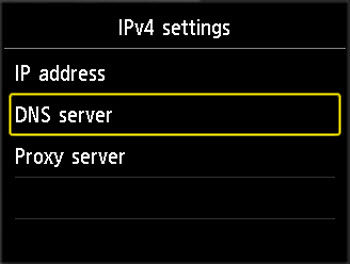 Specify a DNS Server - PIXMA MG7520