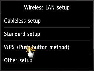 How to Connect the Printer to a Wireless LAN via the WPS Push Button ...