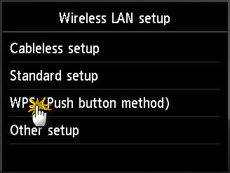How to Connect the Printer to a Wireless LAN via the WPS Push Button ...