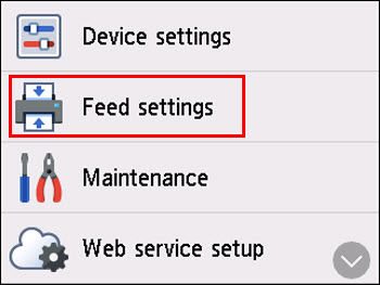 Feed Settings - GX6020