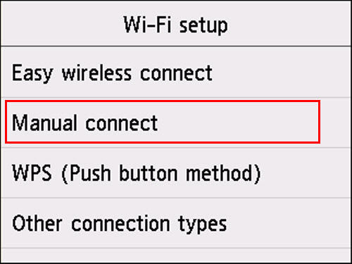 Connecting the Printer to a Wireless Network (Manual Connect) - GX6020 ...