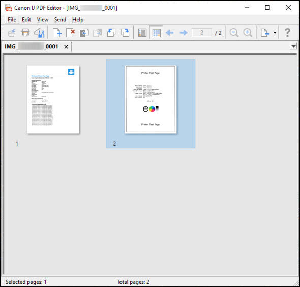 IJ Scan Utility (Windows) - PDF Editor
