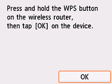 Setup the Wireless Connection using Wi-Fi protected Setup (WPS) - TS6220