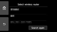 Wireless Setup - TS9120 Manual (Standard) Connection
