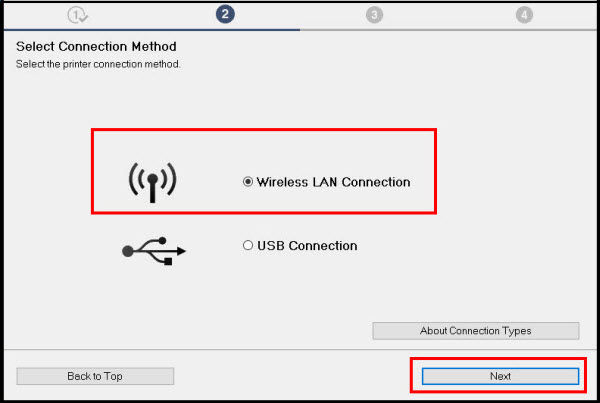 Set up the Network Connection using a USB cable - TS3120 / TS3122 (Windows)