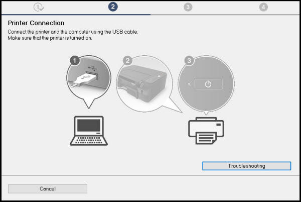 Set up the Network Connection using a USB cable - TS3120 / TS3122 (Windows)
