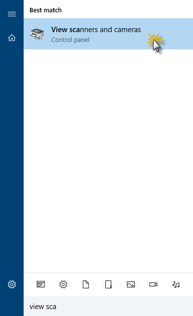 How to Access the Scanners and Cameras Window