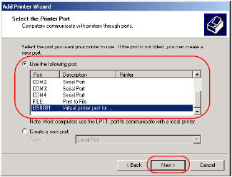 Installing the Printer Driver (Add Printer Wizard) Win 2000-IC D300 Series