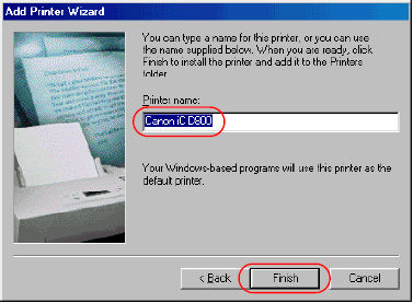 Installing the Printer Driver (USB) Win 98/Me-IC D Series