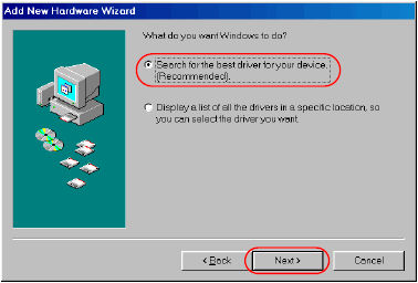 Installing the Printer Driver (USB) Win 98/Me-IC D Series