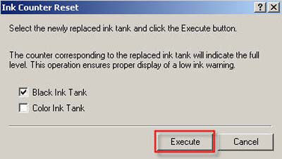 Reset the Ink Counter - Desktop Printers (Windows).