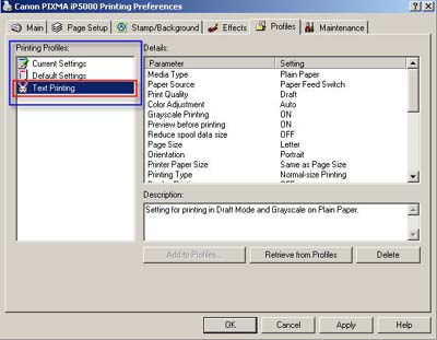Change Print Profile Info on a Windows PC