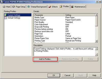 Change Print Profile Info on a Windows PC