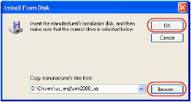 Installing the Printer Driver (Add Printer Wizard) Win XP-IC D300 Series