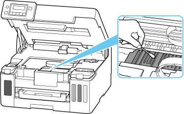 Clean Inside the Printer (Bottom Plate Cleaning) - GX5020