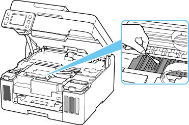 Cleaning Inside the Printer (Bottom Plate Cleaning) - GX6020 / GX6120