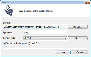 Scan using MP Navigator EX - MX340 (Windows)