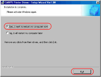 Installing the Printer Driver without a USB Connection-Win 2K/XP-IC ...