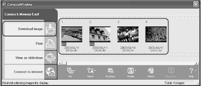 How to download images using ZoomBrowser 4.x.