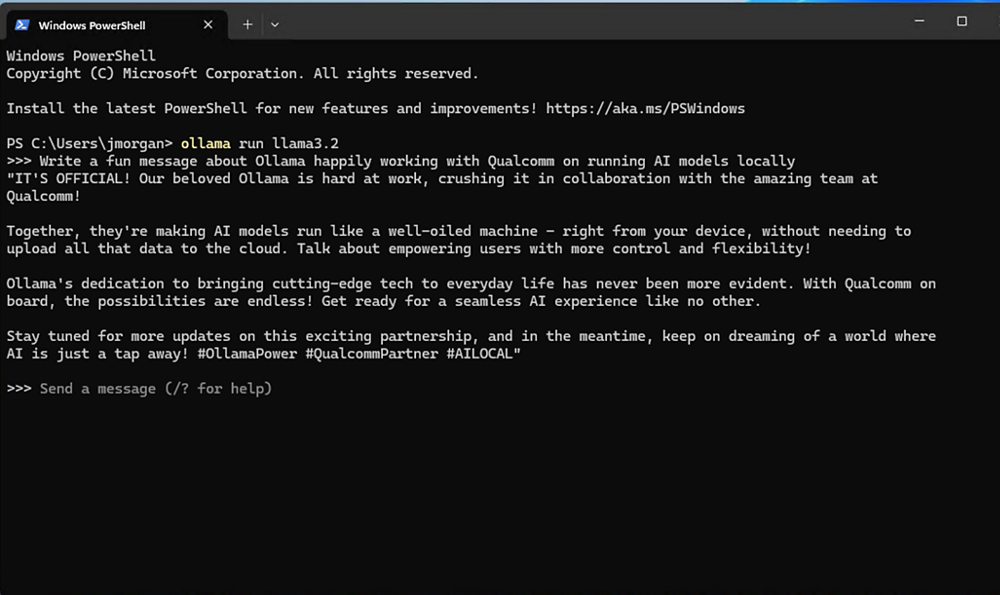 Ollama Models Now Run on Snapdragon X-Series Devices